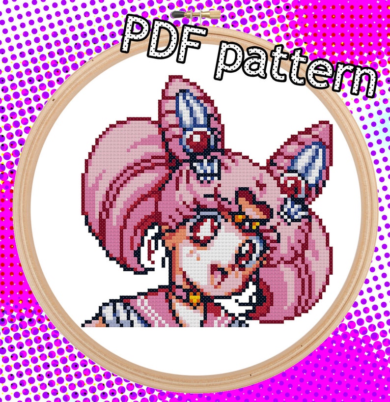 PDF Chibi Moon Cross Stitch Pattern - Etsy