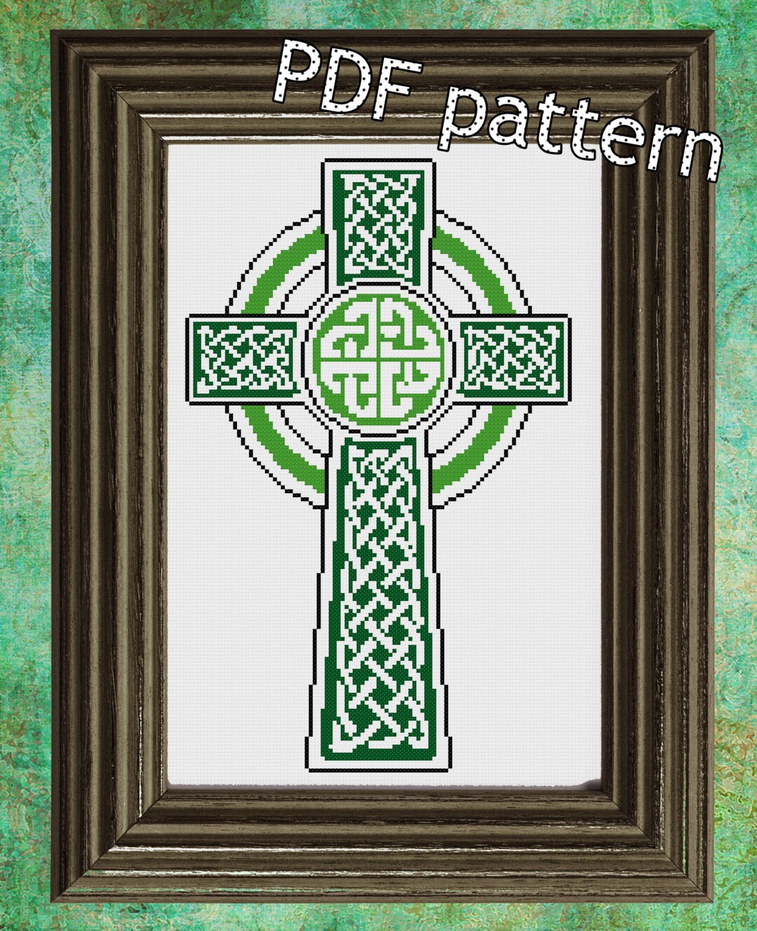 PDF 'celtic Cross' Cross Stitch Pattern - Etsy