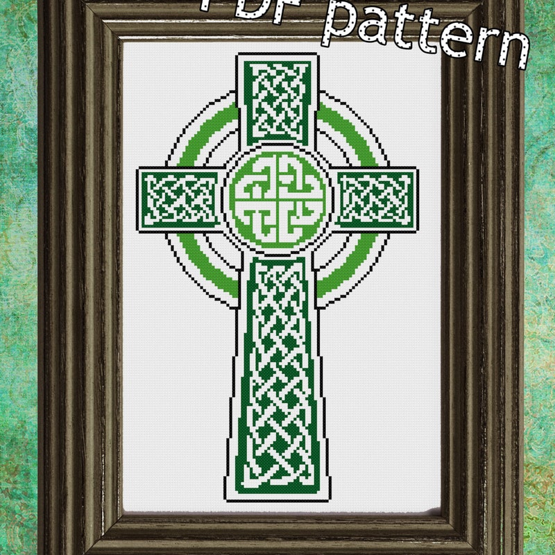 Celtic Cross Cross Stitch Pattern - Etsy