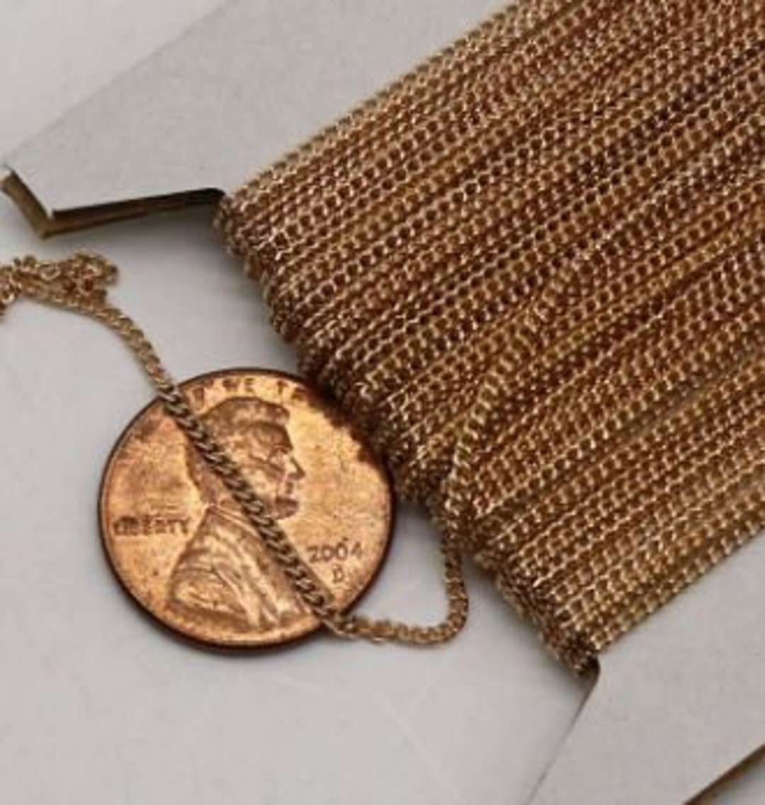 Sample 3 Feet With FREE Jumpring (10 Pcs) of Curb Chain - Micro Dainty ...