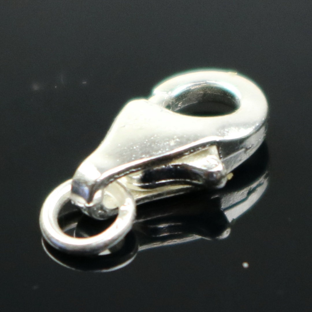 50 Pcs Sterling Silver Lobster Clasp 10mm Sterling Silver - Etsy