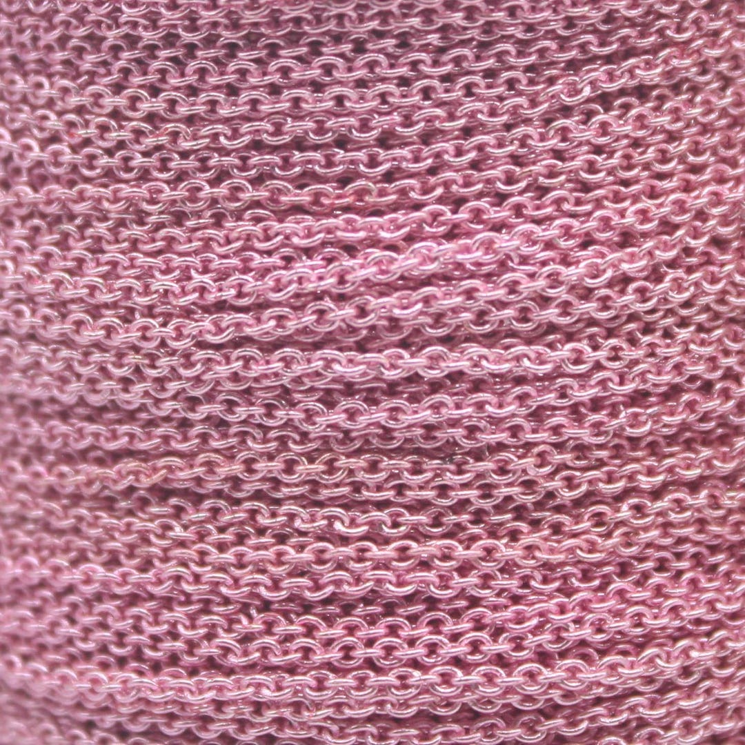 10 Ft Tarnish Resistant Pink Copper Plated Oval Chain (1.6x1.4mm) - Etsy