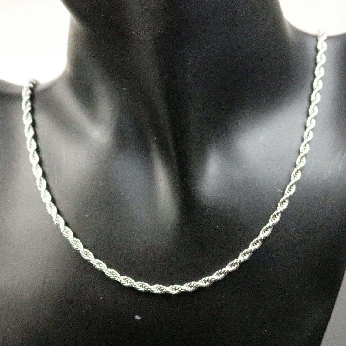 Stainless Steel ROPE Chain Necklace 19 Inch 54 Cm 3mm - Etsy