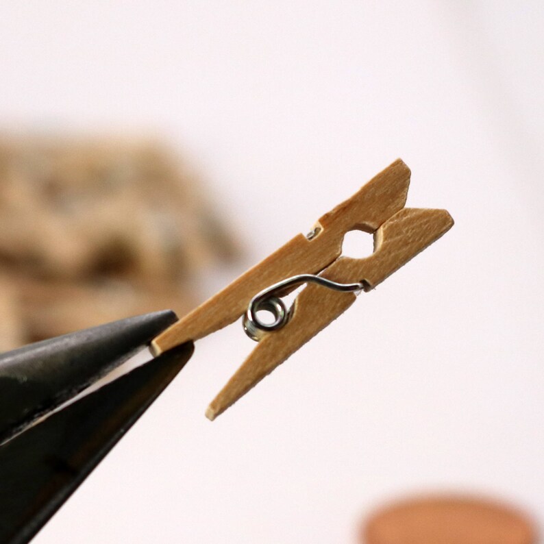 100 Pcs 1 1/8 30mm Unfinished Wood Wooden Clip Craft | Etsy