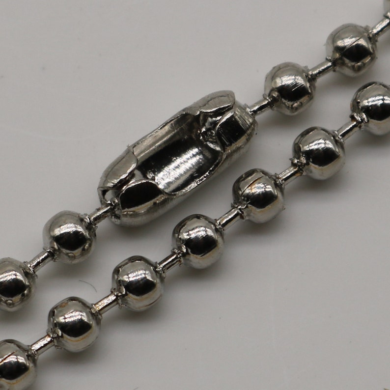10 Pcs of 24 Inch Chunky Ball Chain Necklace Rhodium Plated - Etsy