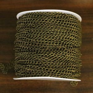 100 Feet Antique Brass BIG Curb Chain 4x6mm Unsoldered Link - Etsy