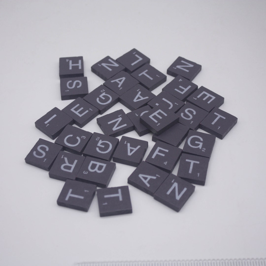 Dusty Purple Wooden Scrabble Tiles: 100 Piece Set (18mm X 20mm) - Etsy