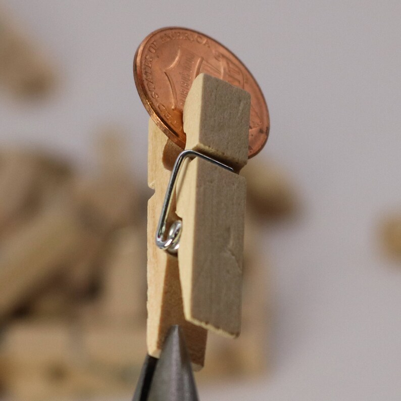 100 Pcs 1 3/8nch 35mm Unfinished Wood Wooden Clip Craft - Etsy