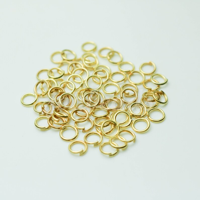 500 Pcs Gold Plated Jump Rings Jumprings 5mm 21 Gauge 21G - Etsy