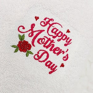 Happy Mother's Day Machine Embroidery Design, Mother Embroidery, Rose ...