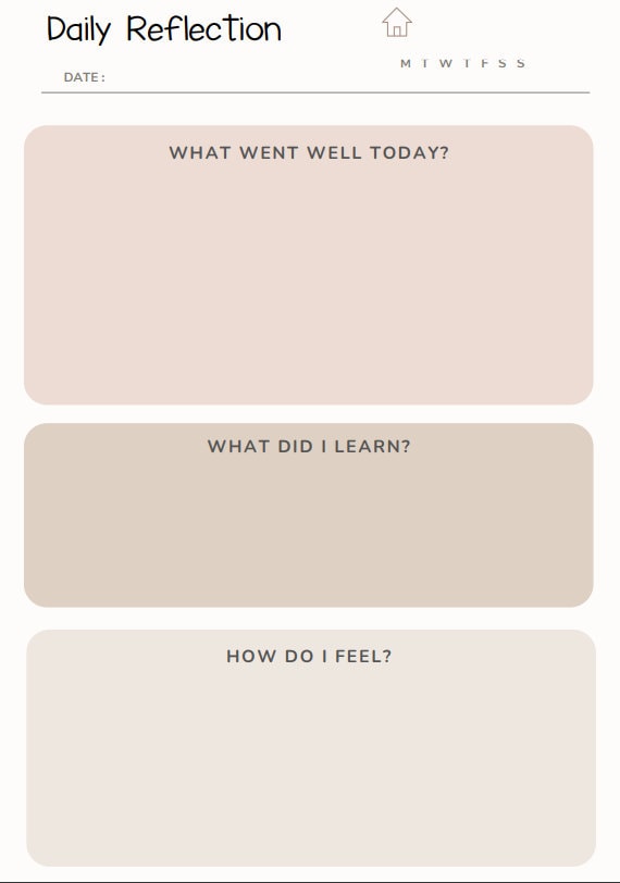 Daily Planner PRINTABLE Meal Workout Self Care Planner Mindfulness Self ...