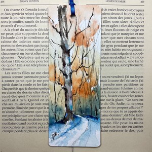 Hand Painted Tree on a Bookmark, Forest Painting on Paper Bookmark ...