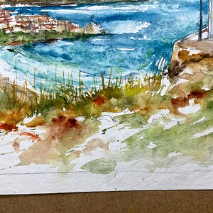 Original Watercolor Painting of Chora Chapel on Andros Island in Greece ...