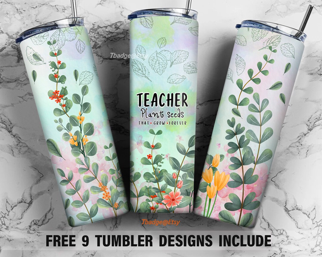 Teacher Png Tumbler Skinny 20oz, Sublimation Designs, Digital Download ...