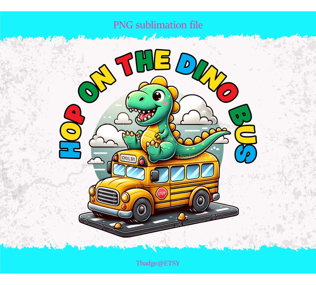 Dino Back to School Clipart: Fun Dinosaur PNG for Kids (instant ...