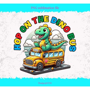 Dino Back to School Clipart: Fun Dinosaur PNG for Kids (instant ...