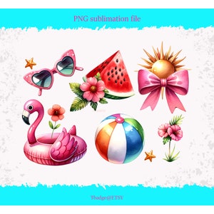 Retro Summer Vibes PNG - Pink Coquette Digital Artwork, Vintage ...