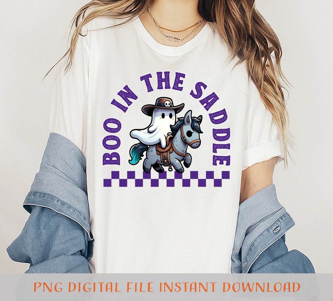 Spooky Cowboy Png for Shirt, Western Halloween Sublimation Design ...