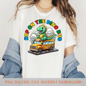 Dino Back to School Clipart: Fun Dinosaur PNG for Kids (instant ...