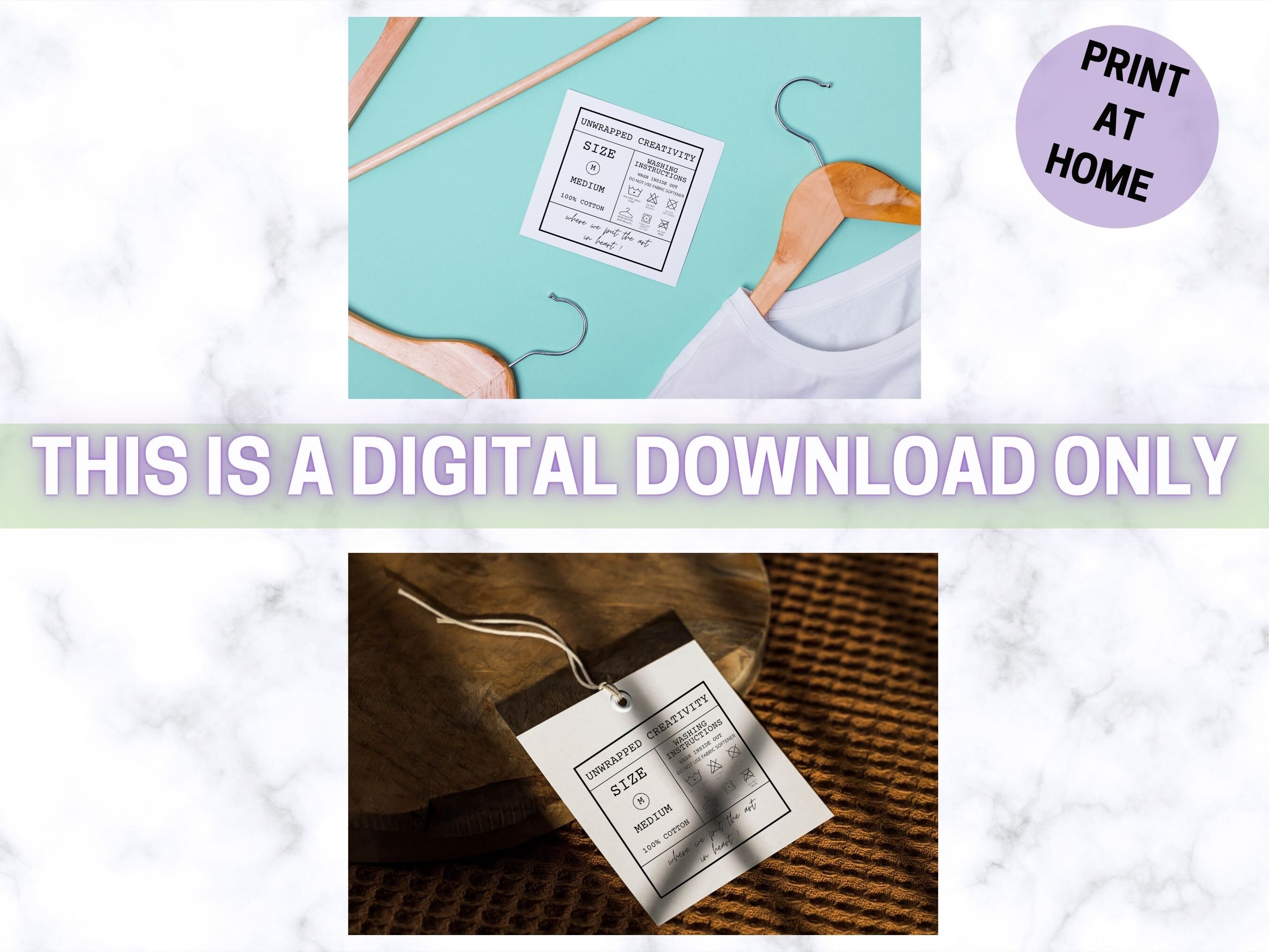 Editable Neck Tagclothing Size Labelsmall Business ...