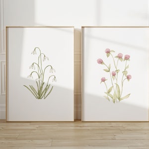 Snowdrops Print Flower Print Floral Wall Art - Etsy