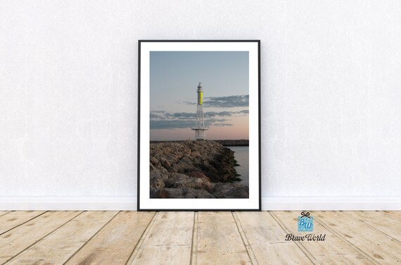 Lighthouse Sunset Hillarys Western Australia Print Sunset | Etsy