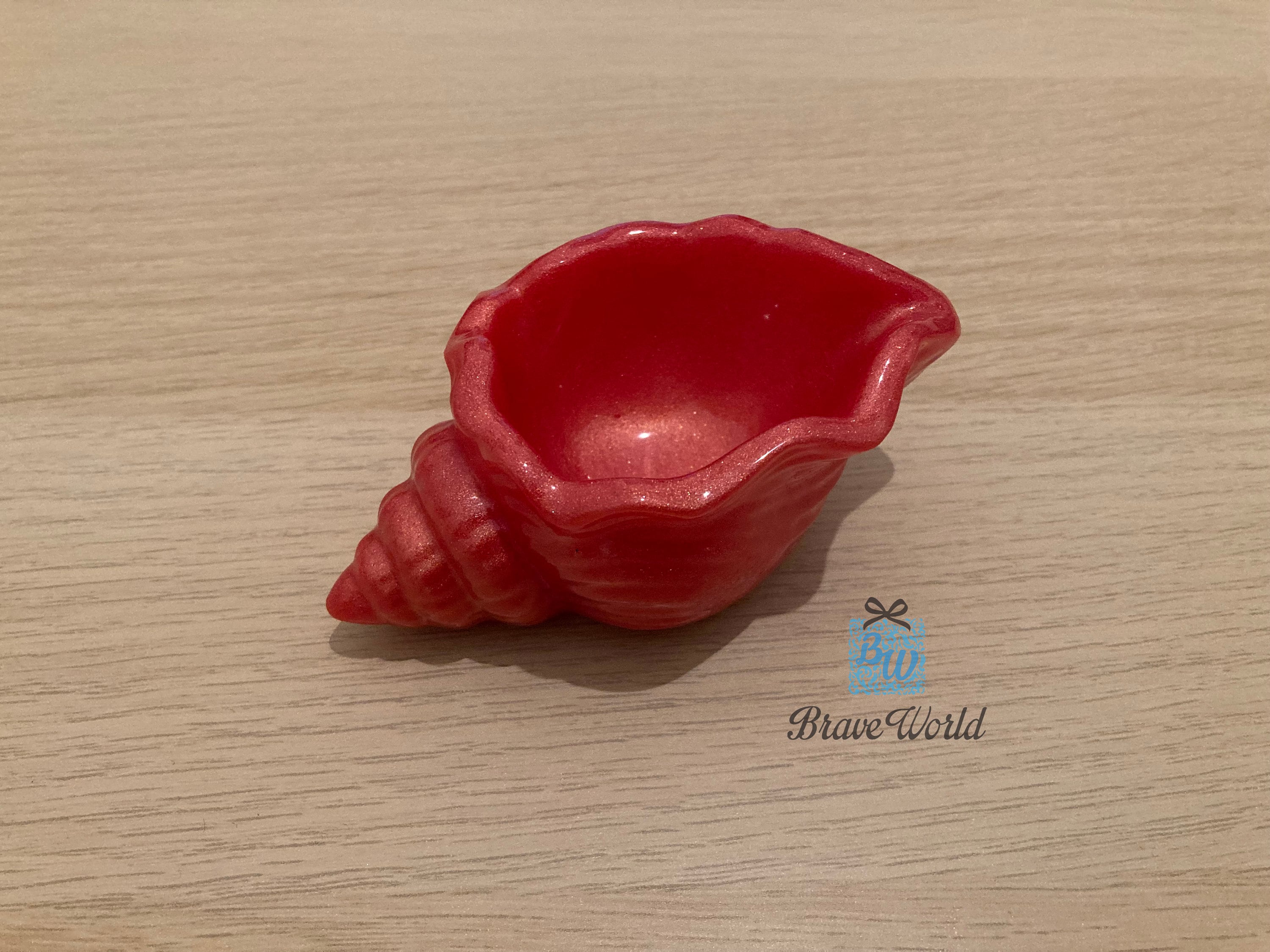 Resin Conch Shell Rainbow Colours, Beach Decor, Resin Art, Seashells ...