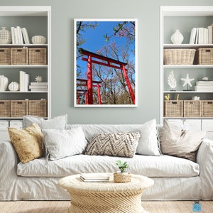 Japanese Torii Gate, Japanese Red Arch Shrine Print, Torii Gate Print ...
