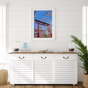 Japanese Torii Gate Photograph Print, Japanese Red Arch Shrine, Torii ...