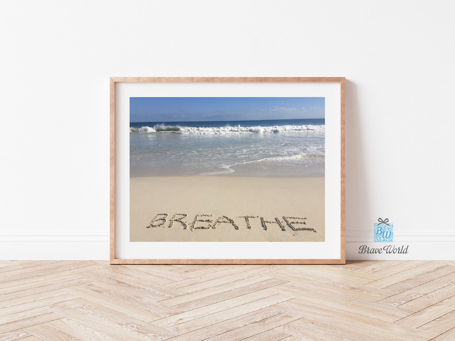 Breathe Print, Breathe Photograph Print Wall Art, Breathe Word Written ...