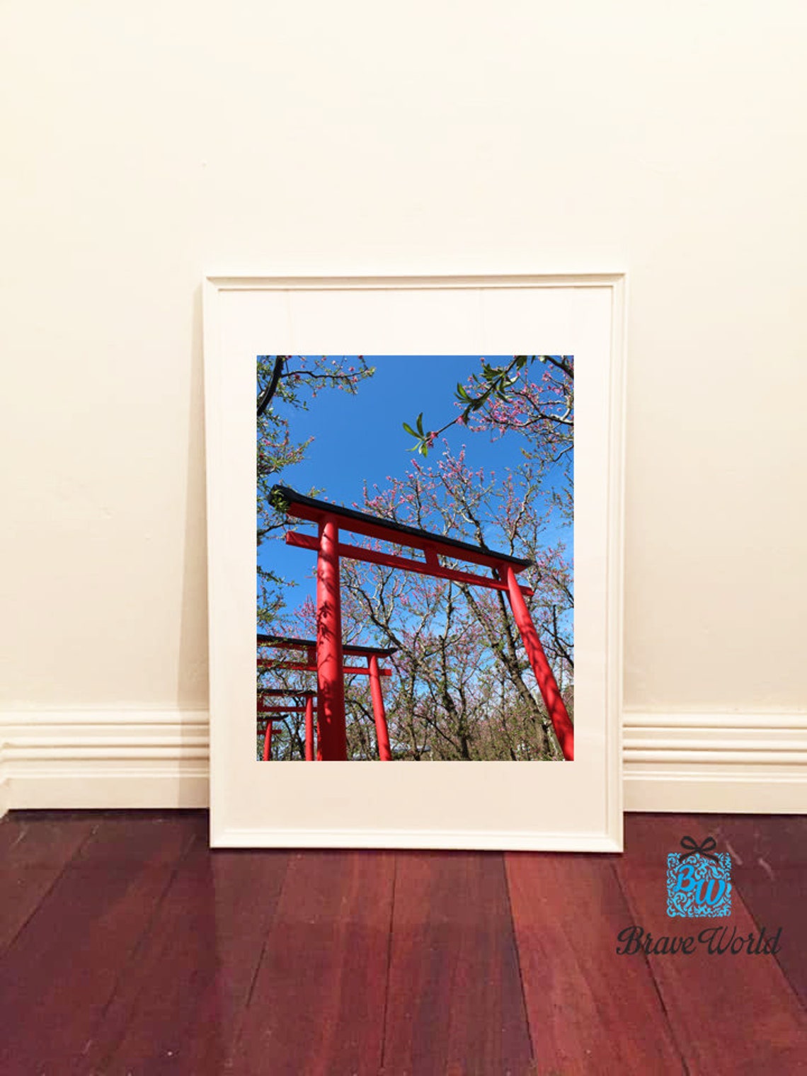 Japanese Torii Gate Japanese Red Arch Shrine Print Torii | Etsy