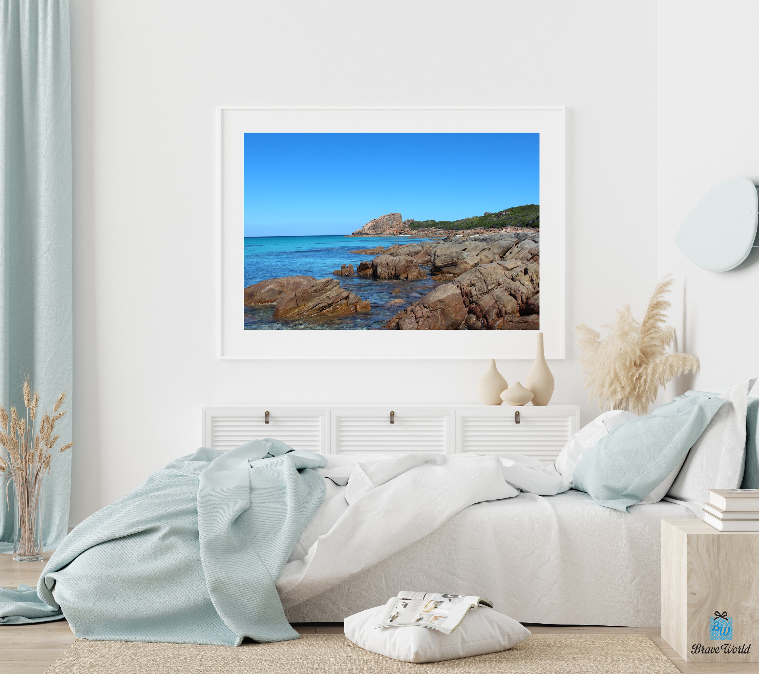 Castle Rock Castle Bay Dunsborough, Western Australia, Coastal Print ...