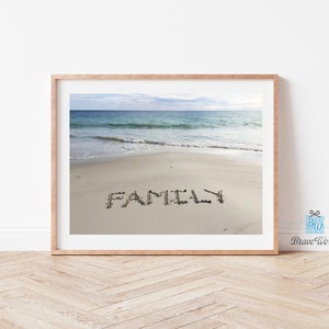 Family Print, Family Photograph Print Beach Theme, Beach Decor, Family ...