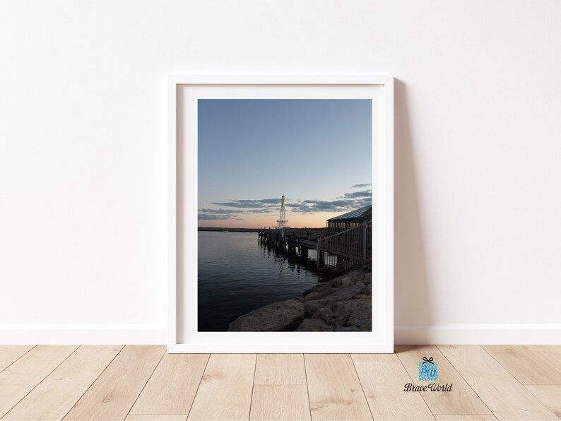 Lighthouse Hillarys Western Australia Photograph Print, Sunset ...