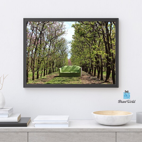 Green Couch Photo - Etsy