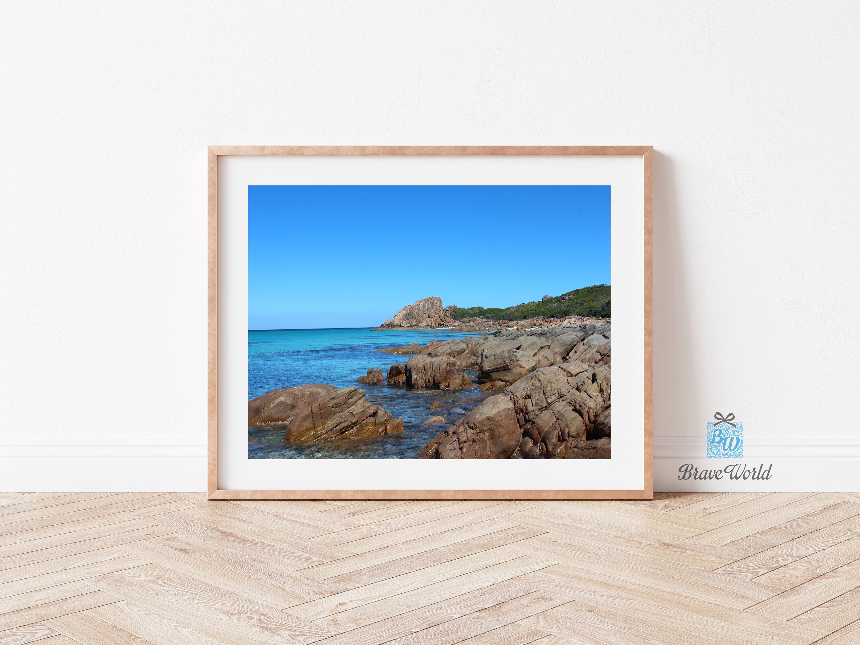 Castle Rock Castle Bay Dunsborough, Western Australia, Coastal Print ...