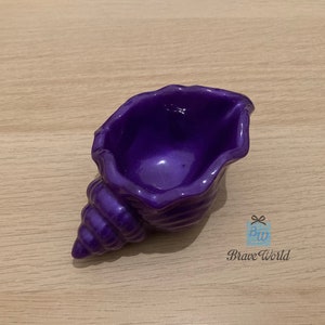 Resin Conch Shell Rainbow Colours, Beach Decor, Resin Art, Seashells ...