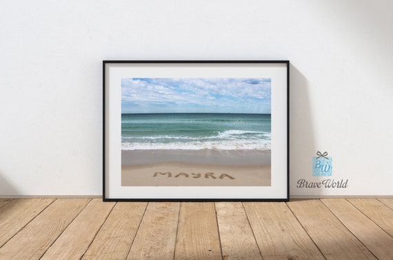 Personalised Name Mayra Beach Theme Photograph Print - Etsy