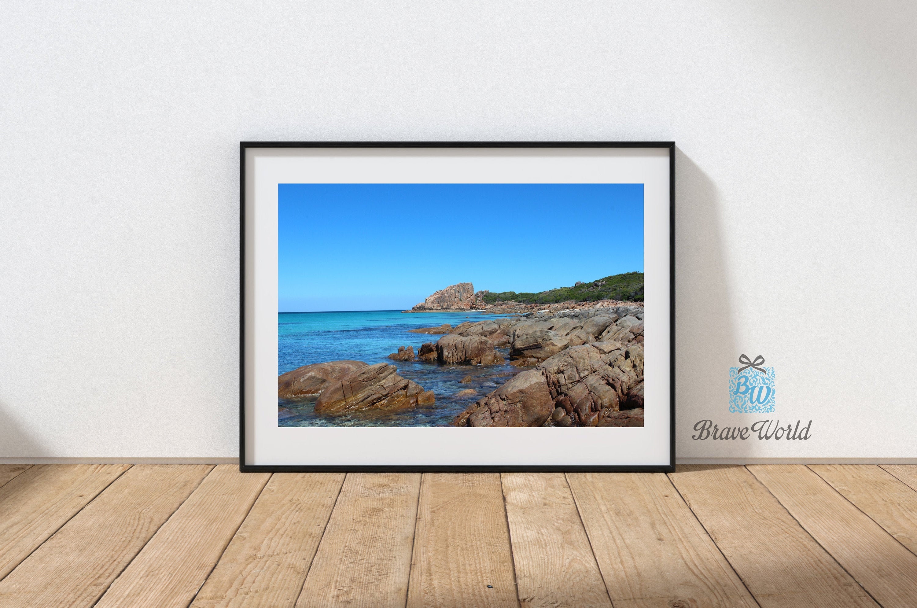 Castle Rock Castle Bay Dunsborough, Western Australia, Coastal Print ...