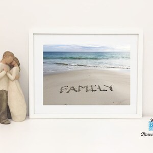 Family Print, Family Photograph Print Beach Theme, Beach Decor, Family ...