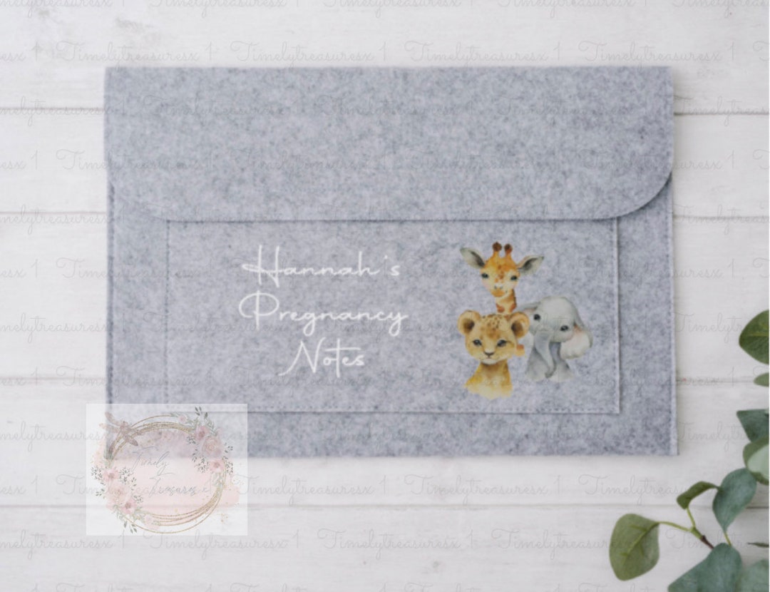 Pregnancy Notes Folder Safari Animals - Etsy