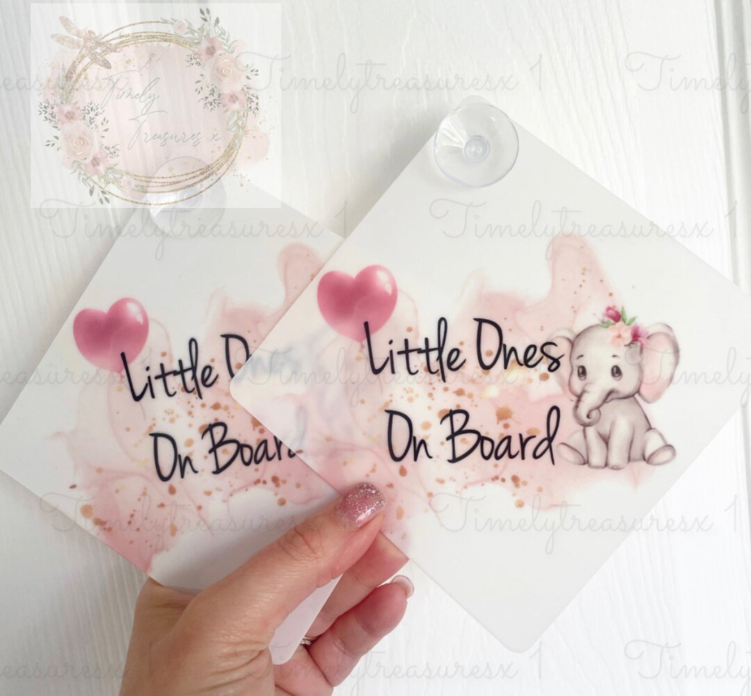 Elephant Baby on Board Sign - Etsy