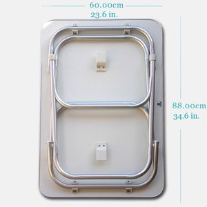 FORMA MARINE Folding Aluminum and Melamine Boat Table 60 X 88 X 61 Cm ...