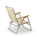 FORMA MARINE Beach Chair Folding Aluminum With Teak Armrests- Textilene ...