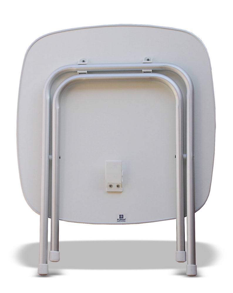 Forma Marine Folding Aluminum and Melamine Top Outdoor Table 61 X 61 X ...