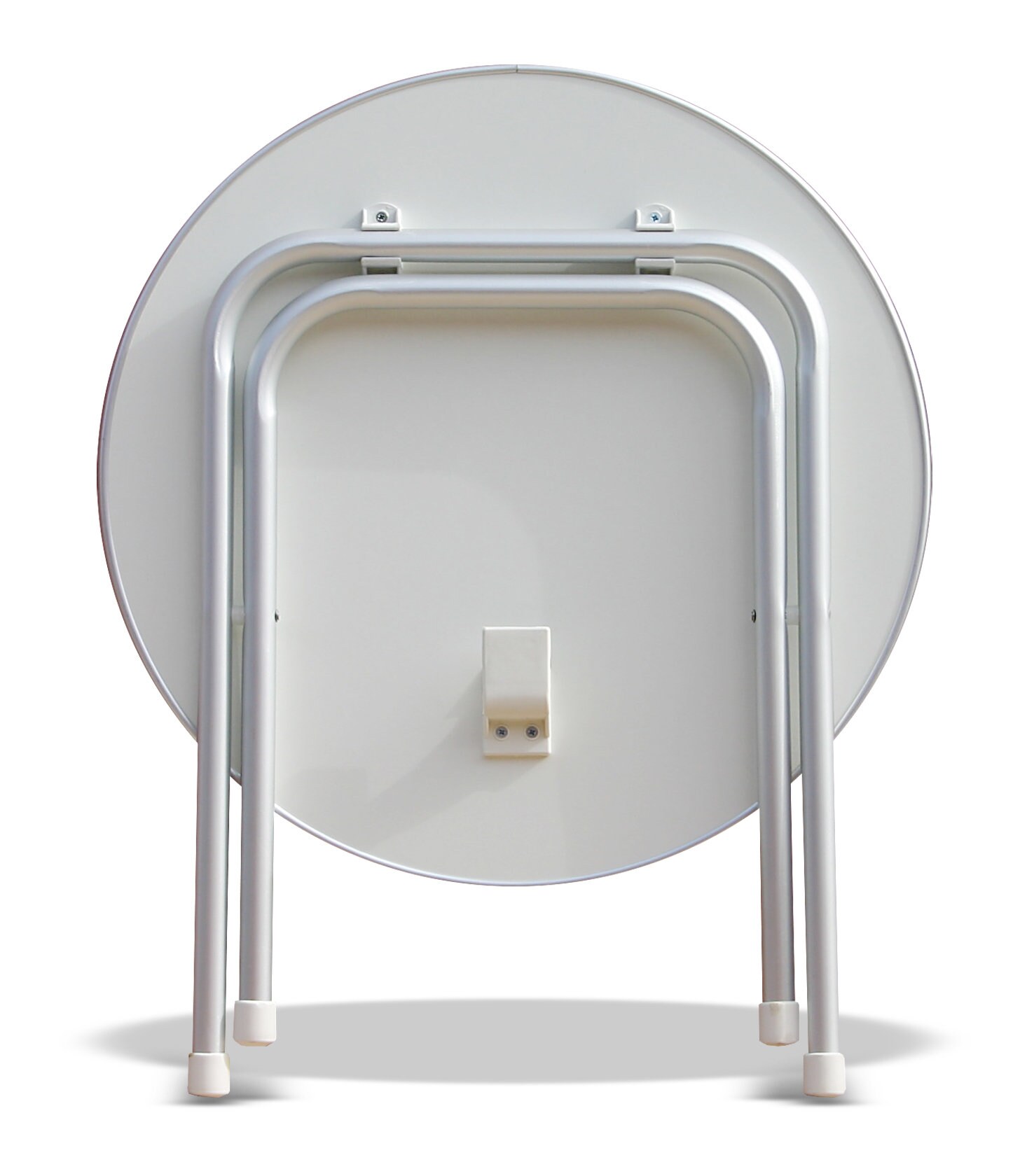 FORMA MARINE Folding Aluminum and Melamine Round Boat Table Φ61 X 49 Cm ...