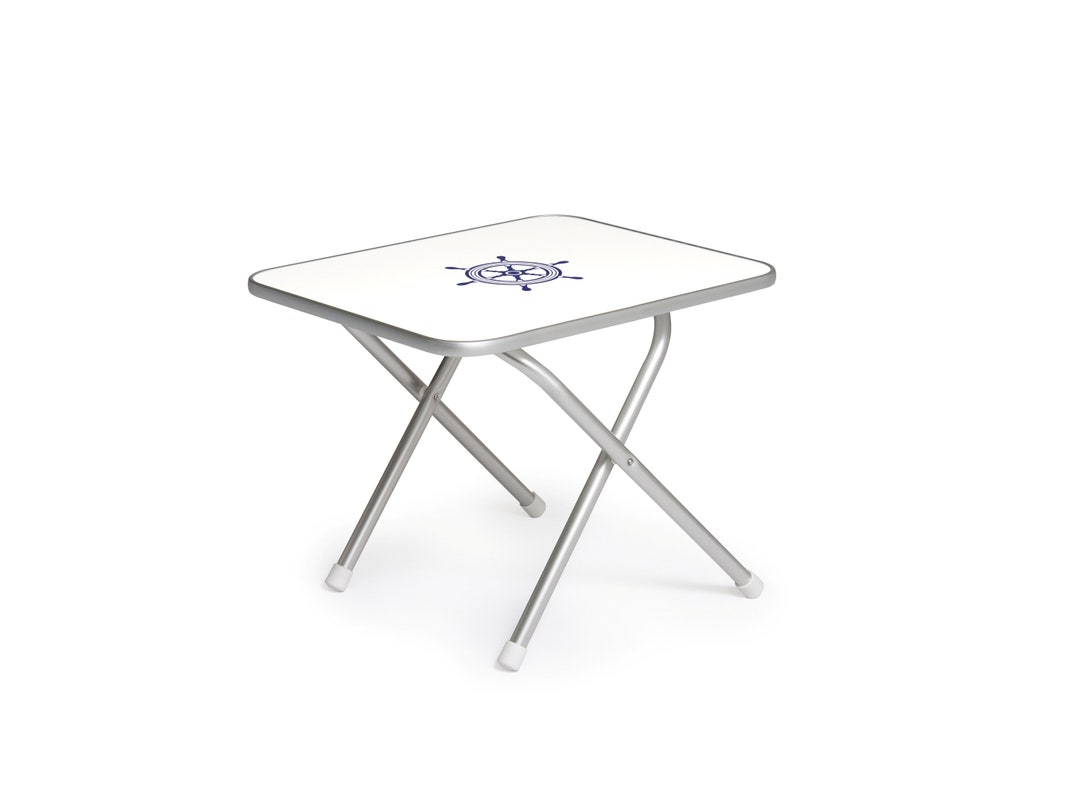 FORMA MARINE Folding Aluminum and Melamine Top Boat Table 48 X 59 X 49 ...