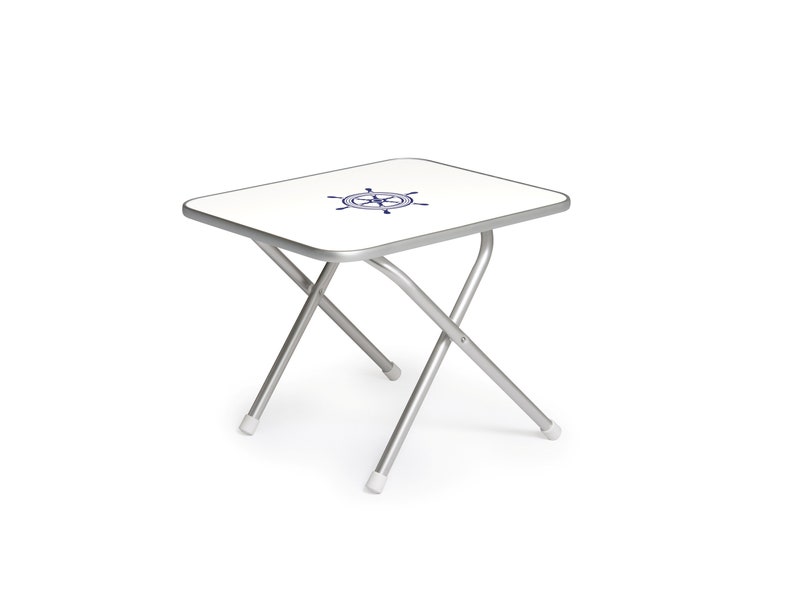 FORMA MARINE Folding Aluminum and Melamine Top Boat Table 48 X 59 X 49 ...