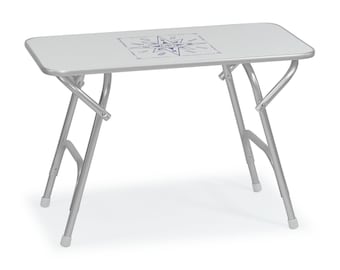 FORMA MARINE Folding Aluminum and Teak Top Boat Table 45 X 88 - Etsy
