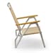FORMA MARINE Beach Chair Folding Aluminum With Teak Armrests- Textilene ...
